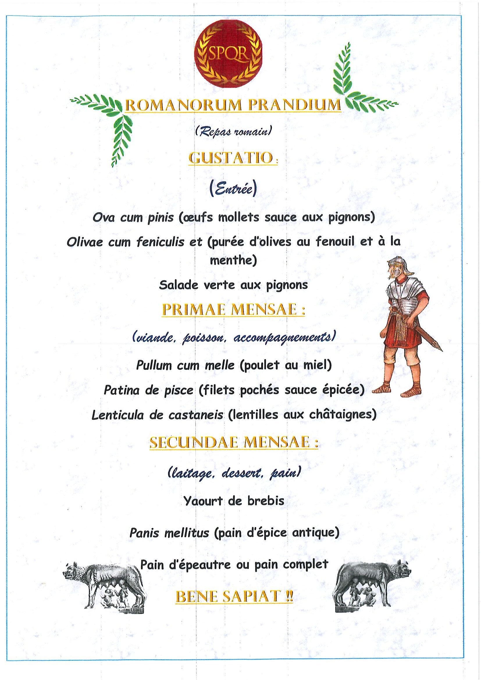 MENUS REPAS ROMAIN DU 31 MARS 2022 - 🍽️ Menu de la cantine - Jules Verne de Plaisance du Touch